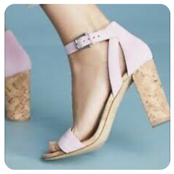 Botkier | Shoes | New Botkier Gianna Suede Leather Block Cork Heel ...